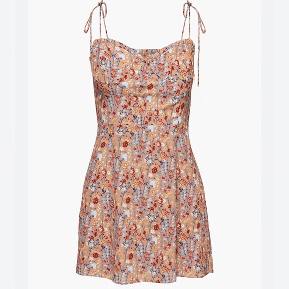 Aritzia | Dresses | Aritzia Wilfred Neutral Flower Sundress Size 0 ...